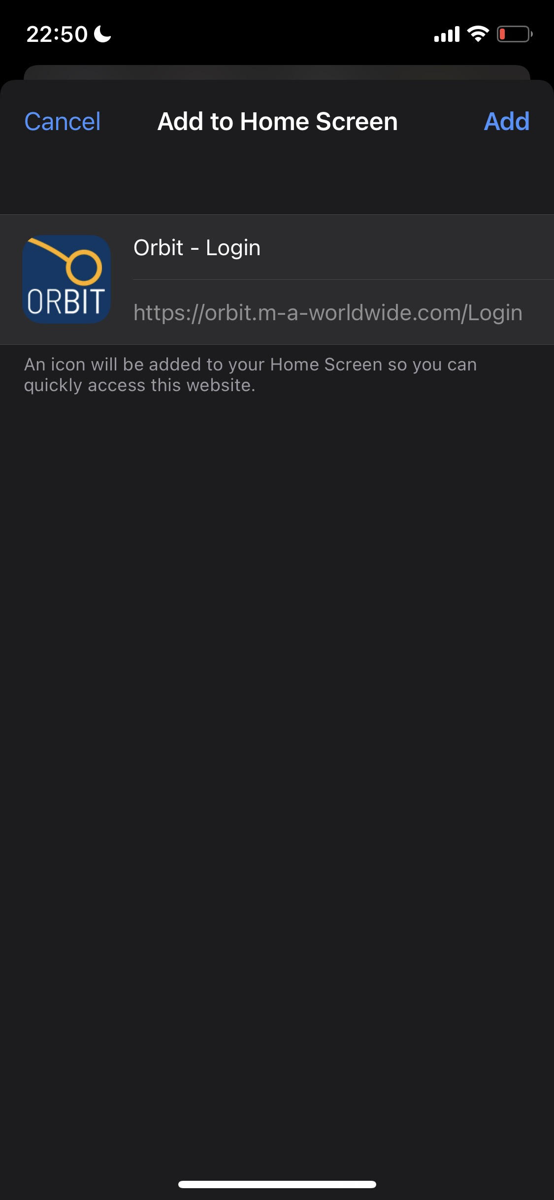 How to install Orbit on your smartphone - M&A Worldwide